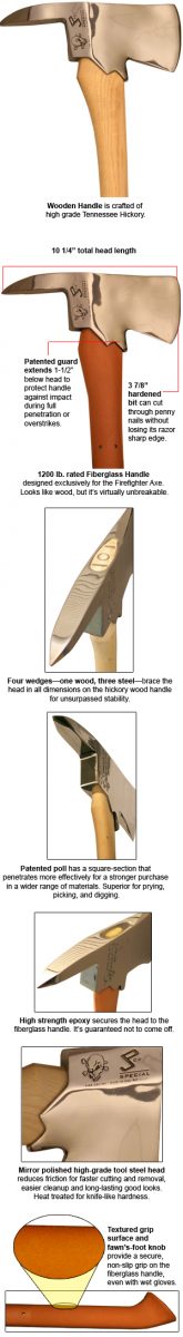 JP Special Pickhead Axe - 4lb. | Fire Axe Inc.